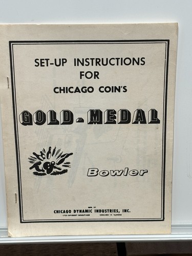 ORIGINAL-CHICAGO COIN-GOLD-MEDAL-SET UP INSTRUCTIONS | eBay