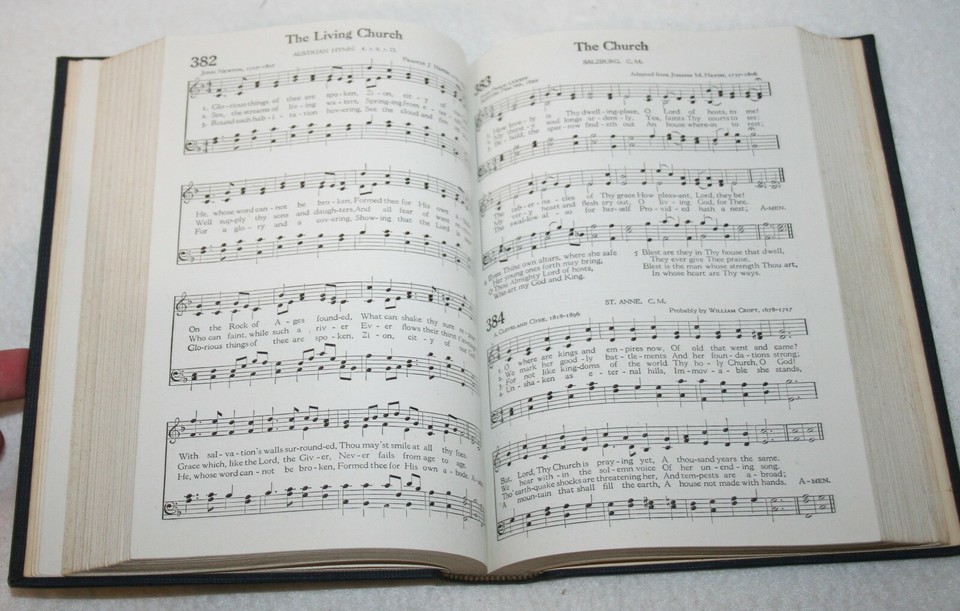 THE METHODIST HYMNAL 1939 Gospel Hymns Songs BOOK Blue HARDCOVER Church ...