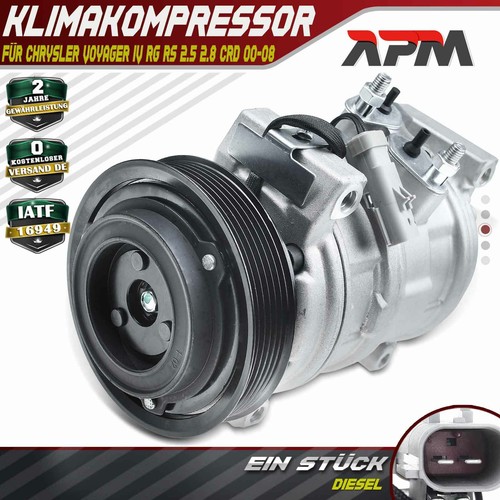 Compresseur 10S20 2-polig pour Chrysler Voyager IV Rg Rs 2.5 2.8 CRD 00 ...