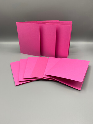 12 Pre Scored Stampin Up A2 Cardstock for Card Making 4.25x5.5 Pink ...