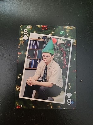 Aquarius Peacock The Office Christmas Playing Card 8 Of Clubs Dwight ...