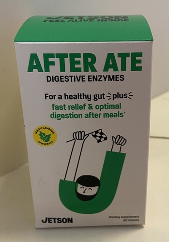 Jetson After Ate Digestive Enzymes 60 Mint Chewable Tablets | eBay