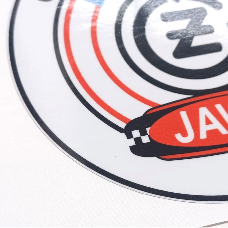 2 LARGE Oversized JAWA CZ Decals stickers VMX EVO AHRMA Choice of ...