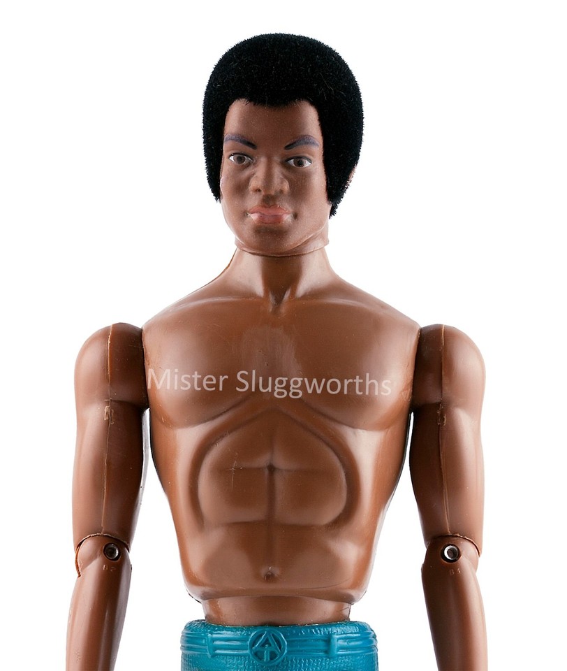 Vintage 1975 Hasbro 12" Team Adventure Black AA GI Joe Tan Outfit ...