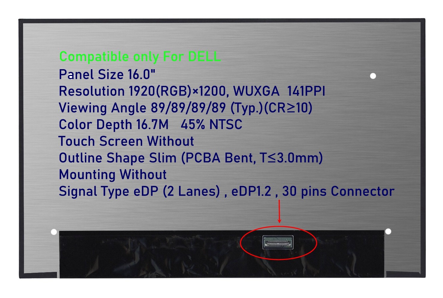 N160JCA-EEL REV.C1 COMPATIBLE 16.0" WUXGA IPS LED LAPTOP SCREEN | eBay UK