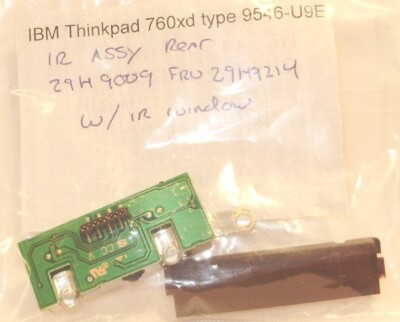 IBM Thinkpad 760e 760xd IR Assembly 29h9009 Rear FRU 29h9214 | eBay