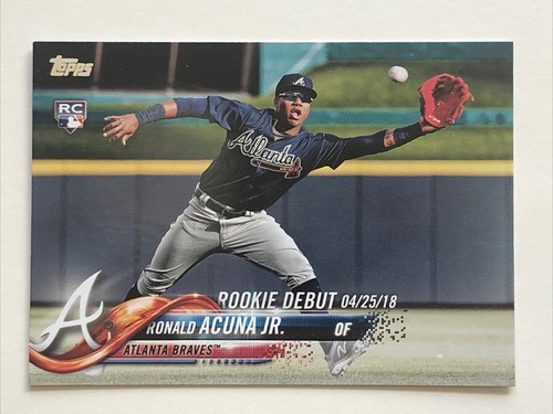 2018 Topps Update Series - Rookie Debut Ronald Acuña Jr. #US252 (RC ...