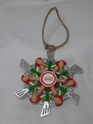 SAVORY SNOWFLAKE 2011 Hallmark Ornament Cooking Utensils Make Snowflake ...