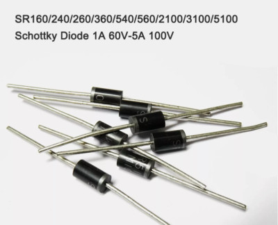 SR160/240/260/360/540/560/2100/3100/5100 Schottky Diode 1A 60V-5A 100V ...