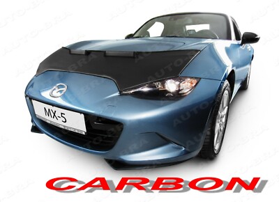 CARBON FIBRE LOOK BONNET BRA for MAZDA MX-5 since 2015 STONEGUARD ...