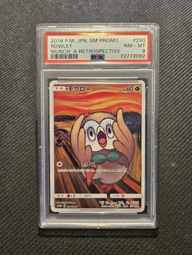 Pokémon Card TCG Rowlet PROMO Japanese Munch: A Retrospective PSA 8 NM ...