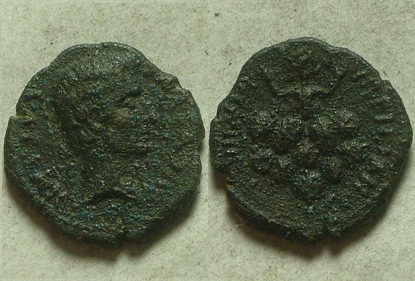 Rare genuine Ancient Roman Coin Augustus 43BC Tarpeia buried to waist ...