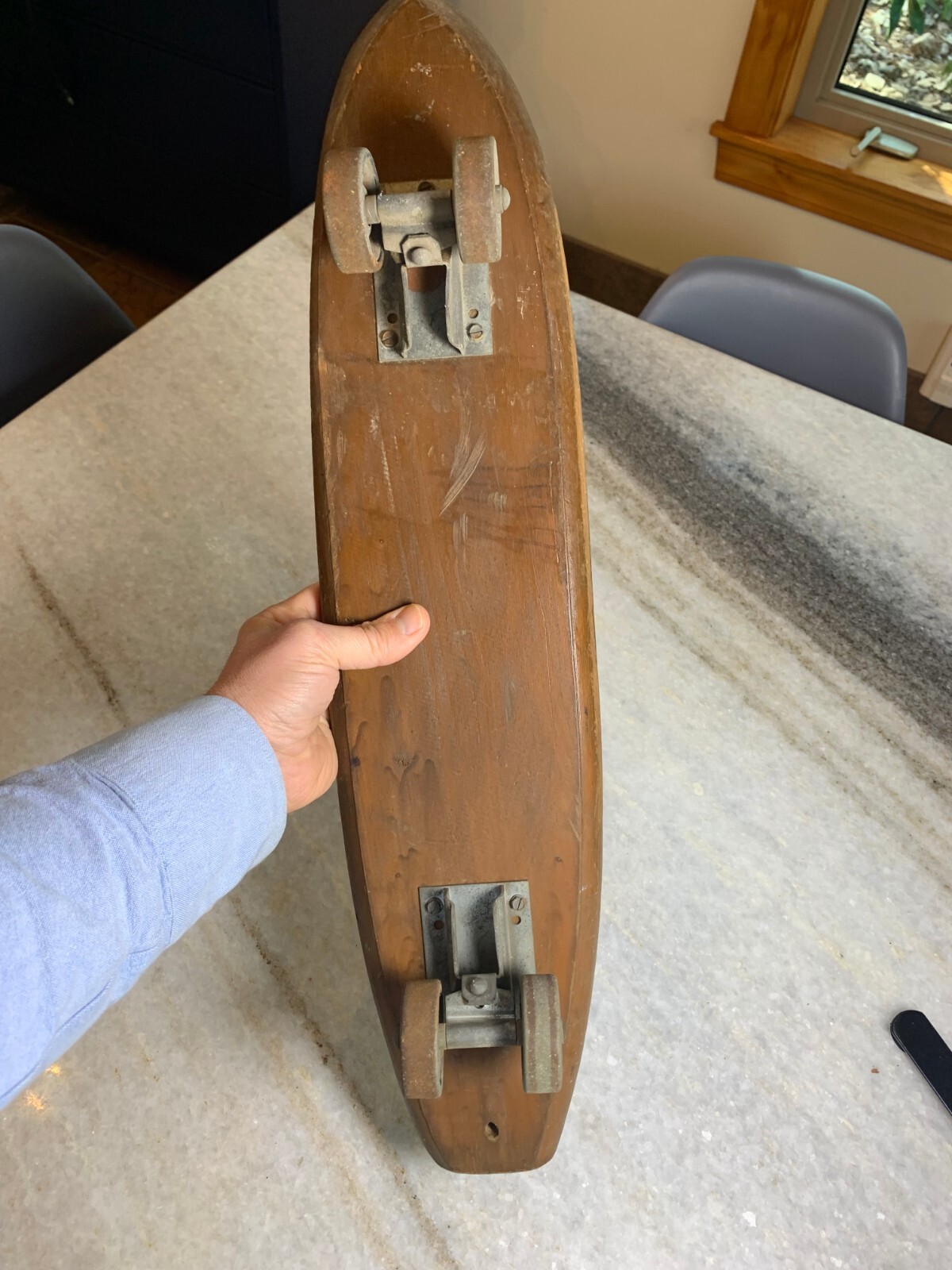 1960s Apollo Apolo Skateship Wood Wooden Skateboard Skate Board Metal ...