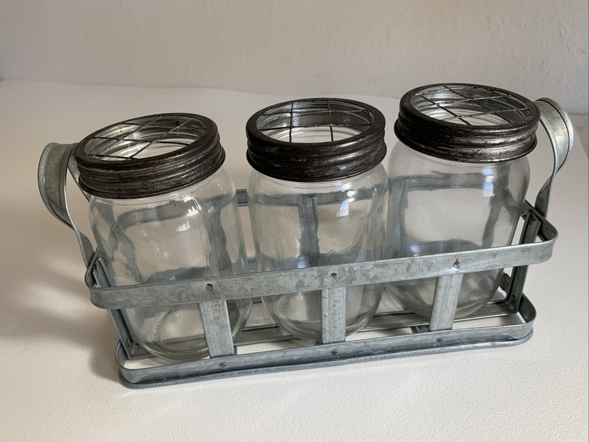 Where To Find Mason Jar Caddy Mason Jar Caddy With Leather Handle