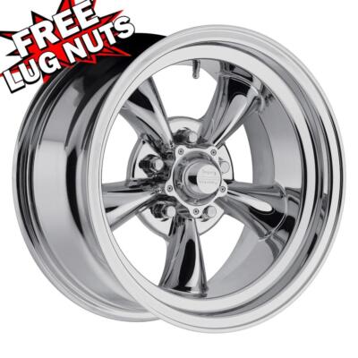 15 inch 15x8.5 American Racing VN605 CHROME wheels rims 5x4.75 5x120.65 ...