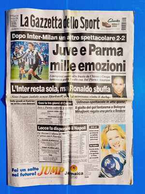 Gazzetta Dello Sport November 24 1997 Juventus Del Piero-Ronaldo Inter ...