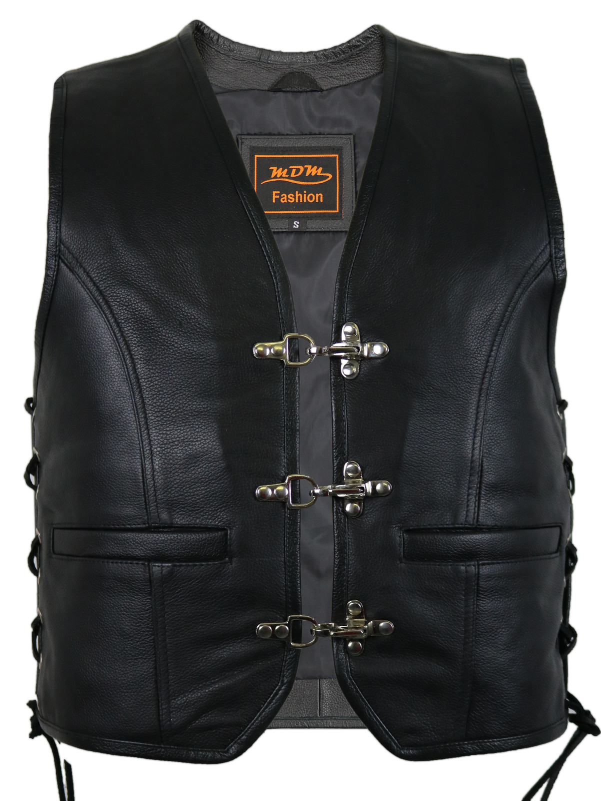 Lederweste Bikerweste Motorrad Kutte Biker Chopper Clubweste ...