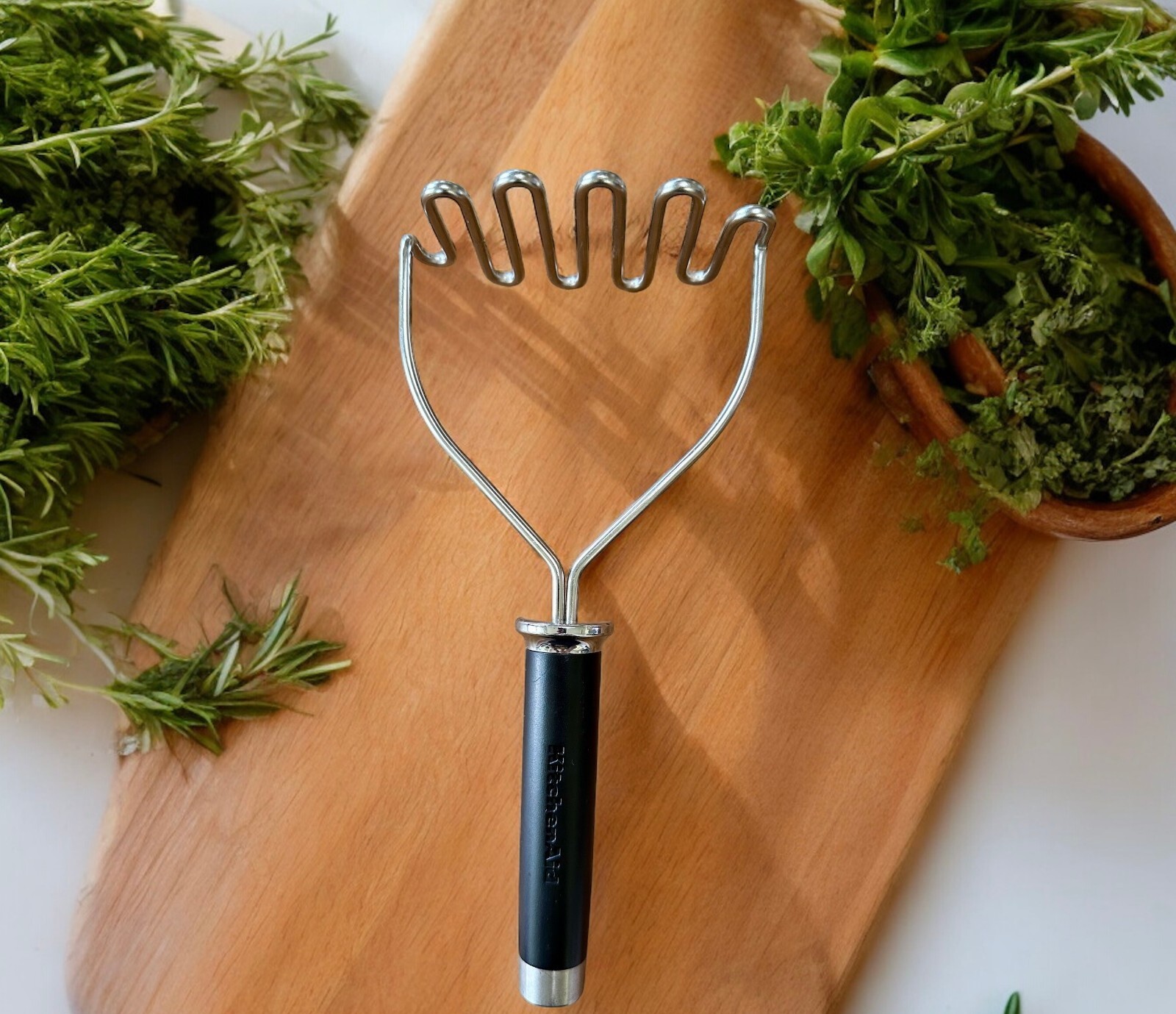 KitchenAid Black Stainless Steel Potato Masher | eBay