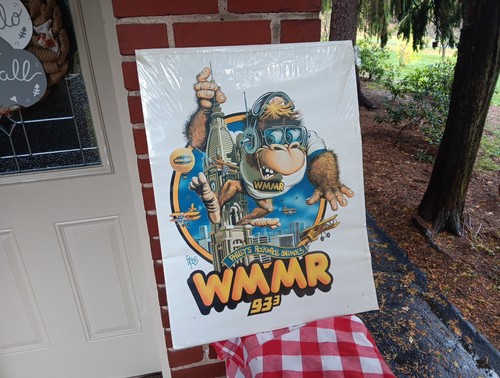 VINTAGE POSTER PHILLYS ROCK N ROLL ANIMALS WMMR 93.3 RADIO STATION ...