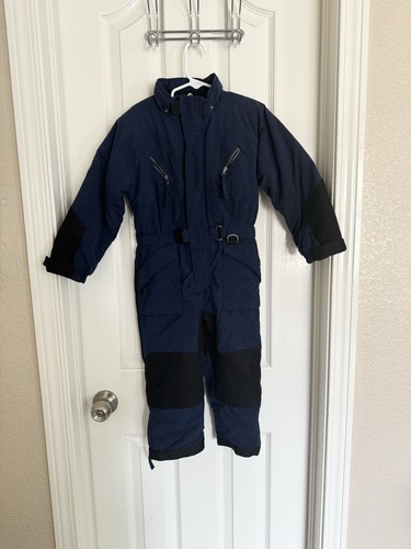 NAVY BLUE SPORTCASTER Kids Snowsuit, Size M, UNISEX, Girls, Boys, fits ...