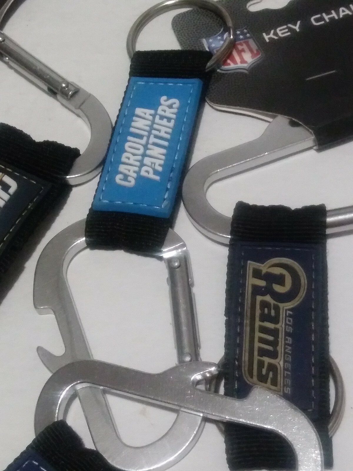 Lot Of 60 NFL Key Chains. Chargers, Buccaneers, Browns, Rams. B30 | eBay