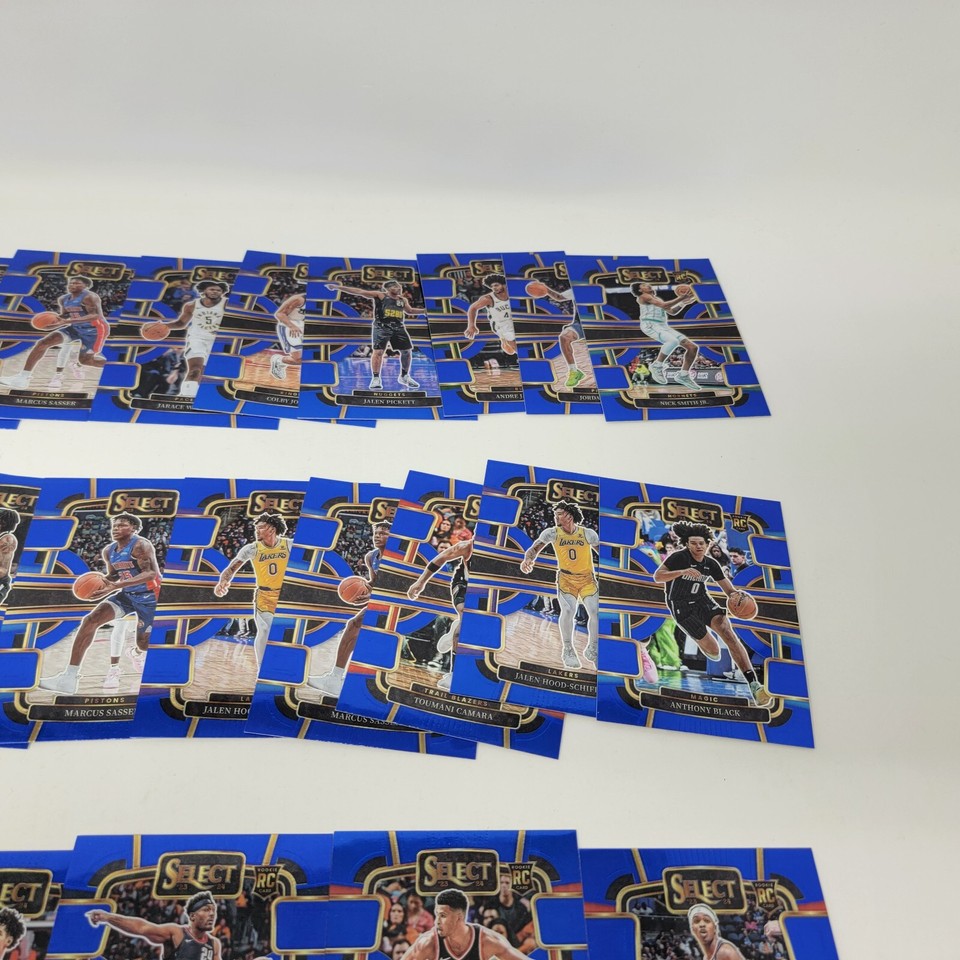 Lot of (30) 2023-24 Panini Select NBA Basketball Rookie RC Base Cards ...