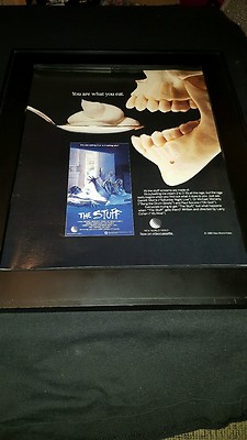 The Stuff Rare Original VHS Promo Poster Ad Framed! | eBay