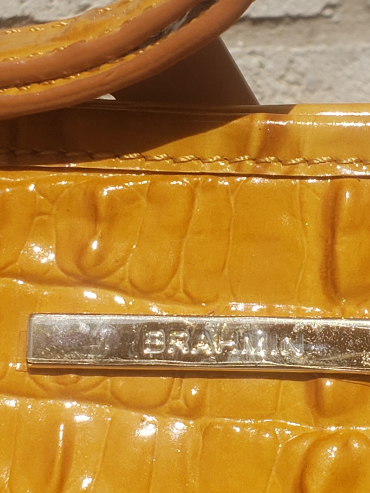 New RARE Brahmin Mini Asher LA SCALA Satchel Tote Handbag Purse Bag ...