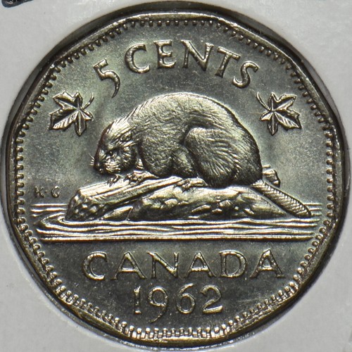 Canada 1962 5 Cents Beaver animal CH BU 152116 combine shipping | eBay