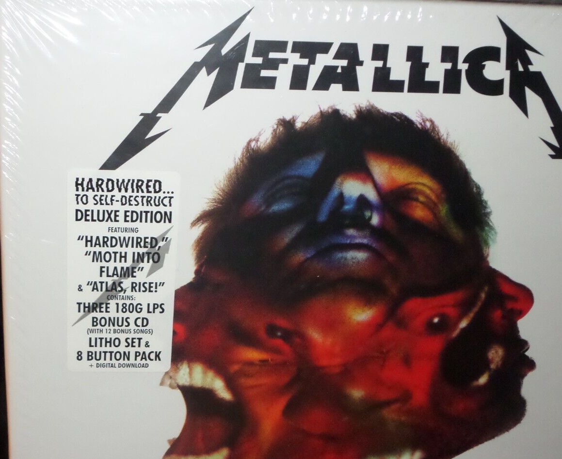 METALLICA HARDWIRED TO SELF DESTRUCT BOX SET 3 COLOR LP & CD NEW MOTH ...