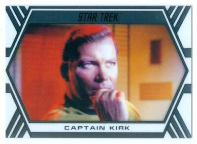 CAPTAIN KIRK "WHITE PARALLEL BASE CARD #1 /150" STAR TREK INFLEXIONS | eBay