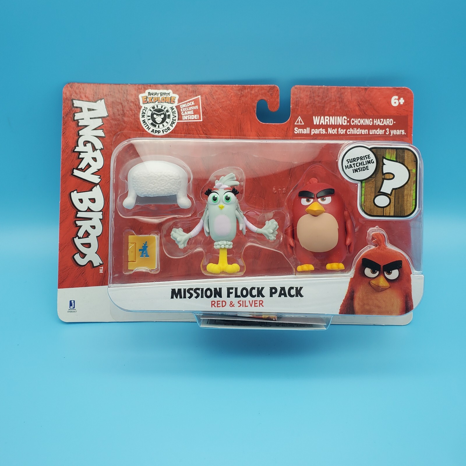 Angry Birds Mission Flock Pack Red Leonard Bomb Chuck and Silver ...