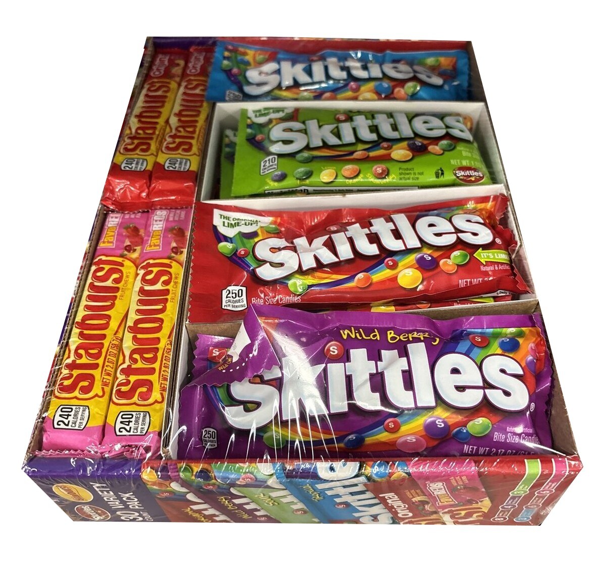 Skittles Variety Candy Box College Crate Candy & Snack Box 40 Piece