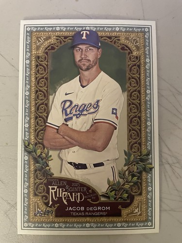 Jacob Degrom Rip Card (UNRIPPED) | eBay