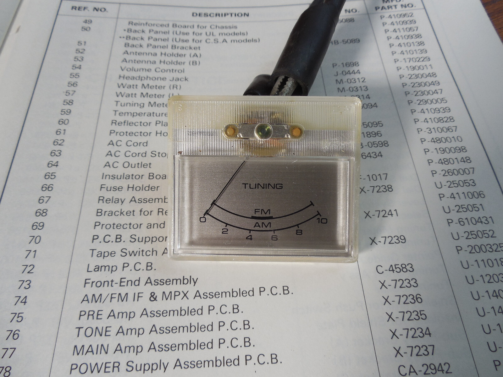 Realistic STA-2000 Tuning meter A | eBay