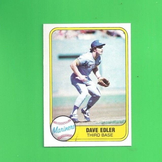 1981 Fleer - #610 Dave Edler (RC) for sale online | eBay