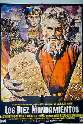 LOS DIEZ MANDAMIENTOS -- Poster Cartel de Cine | eBay
