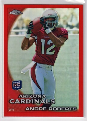 ANDRE ROBERTS RC Orange Refractor 2010 Topps Chrome C47 Arizona ...