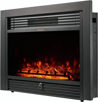 28.5" Electric Fireplace Wall Mounted Insert Heater w/ Remote & 3 ...