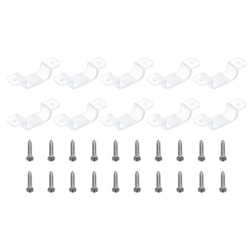 50pc LED Strip Light Clip Mounting Fixing Clamps for 15mm-17mm Cable ...