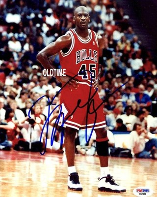 Michael Jordan Chicago Bulls "45 Stands Alone" Autographed Signed ...