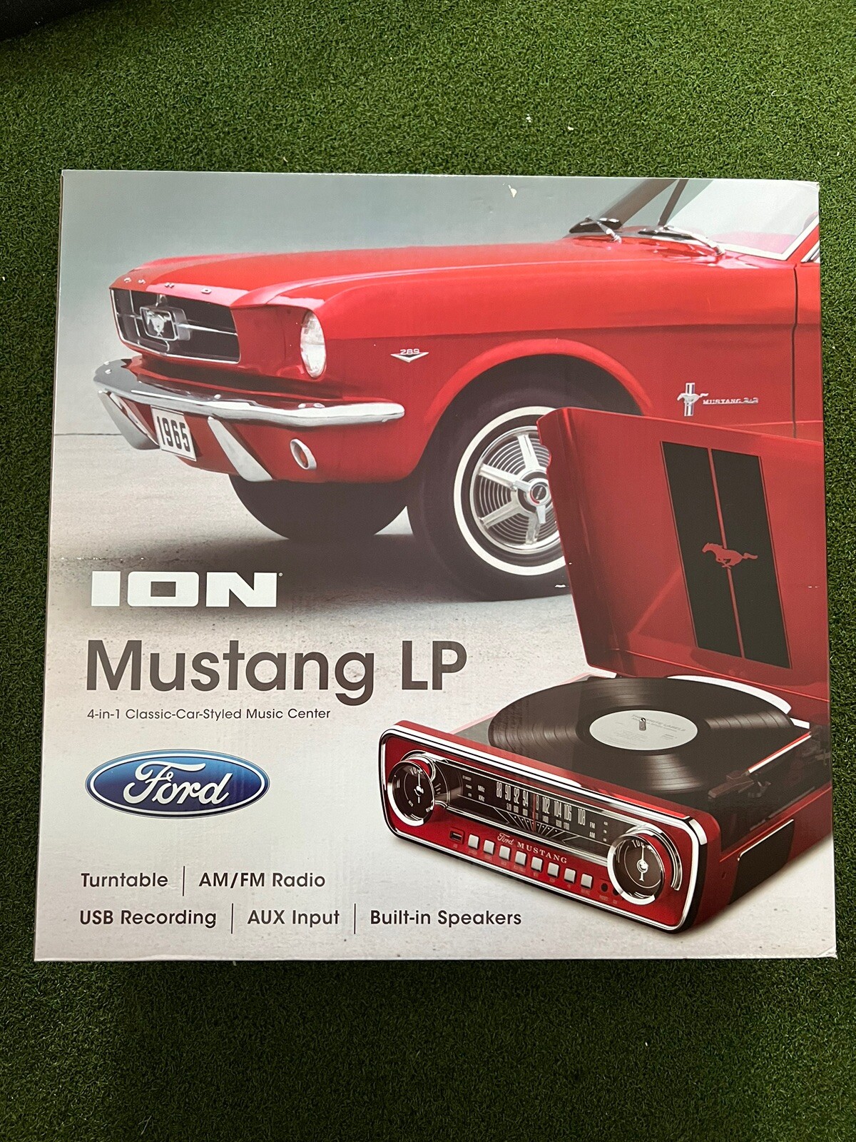 ION Mustang LP 4-in-1 Turntable Entertainment System - Red for sale ...