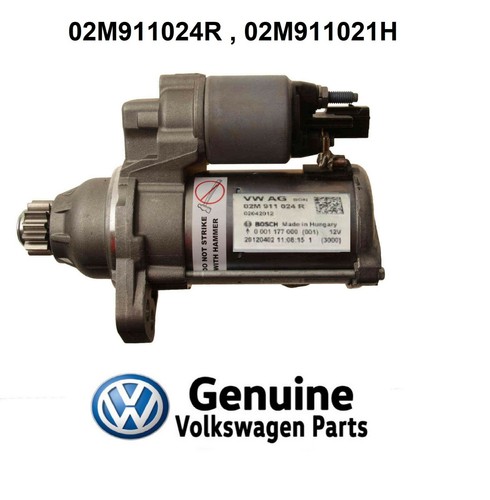 GENUINE VW STARTER OE, 2013-2019 BEETLE GOLF JETTA PASSAT 02M911024R ...