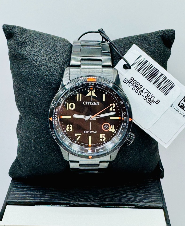 NEW Citizen Men's Eco-Drive Weekender Avion Field Black Watch - BM7555 ...