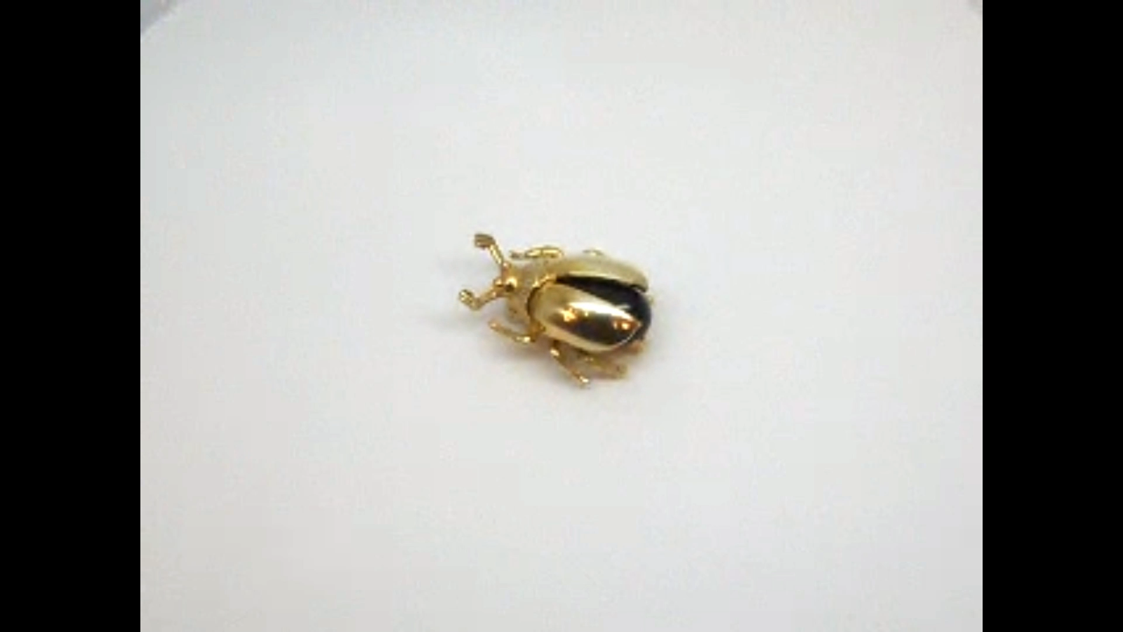 14k Yellow Gold Beetle Pin Brooch | eBay