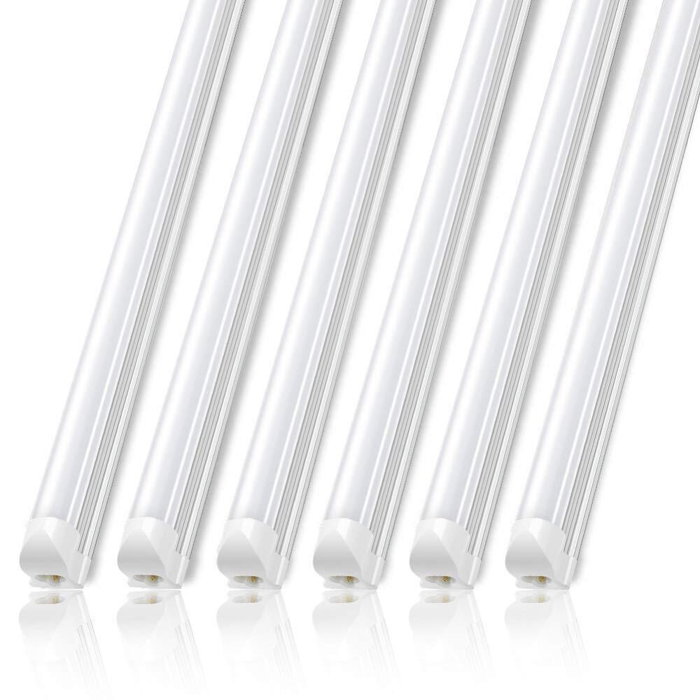 4FT 5FT 6FT 8FT LED Shop Light Fixture 6500K 36W~90W T8 Integrate LED ...