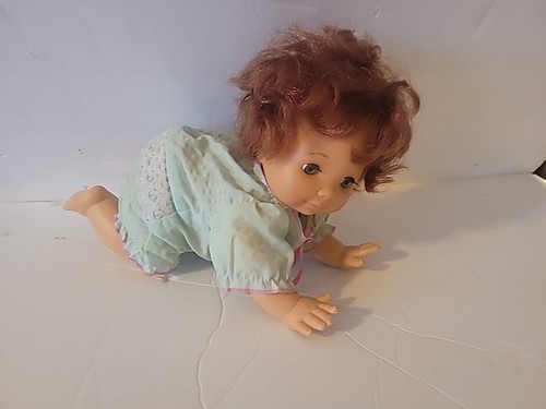Vintage Oopsie Daisy Baby Doll Auburn Hair Crawls Cries - WORKS! Irwin ...