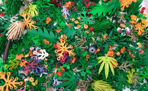 Lego® Pflanzen Konvolut Blumen Gras Blätter Sträucher Pflanzenteile ...