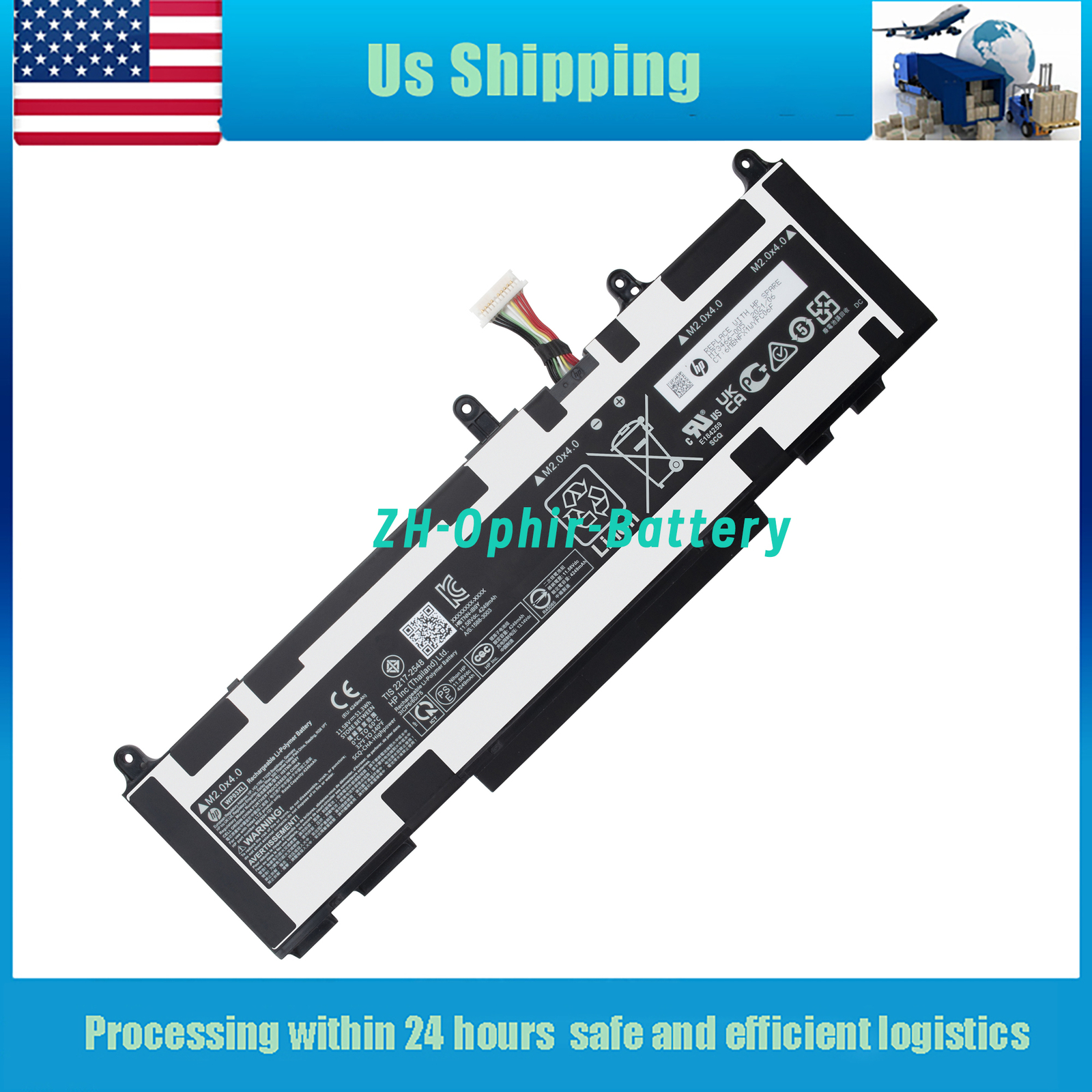 WP03XL New Battery for HP Split X2 13-M000 Elitebook 830 840 845 860 ...
