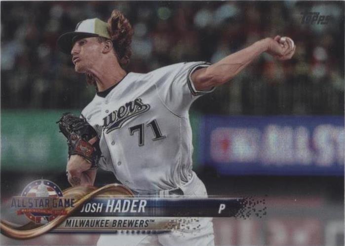 2018 Topps Update Series - All-Star Josh Hader #US85 Rainbow Foil for ...